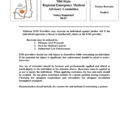 Policy Statements | Midstate EMS
