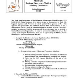 Policy Statements | Midstate EMS