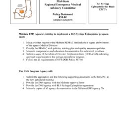 Policy Statements | Midstate EMS