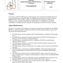 Policy Statements | Midstate EMS
